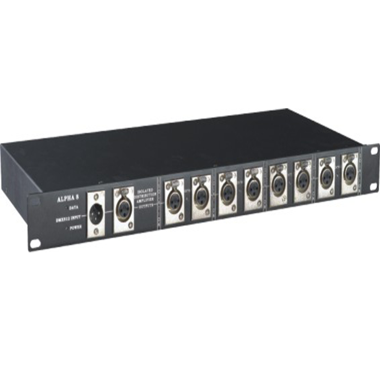 Splitter DMX 8 canales rackeable; ALPHA 8 WEINAS – LucesPRO