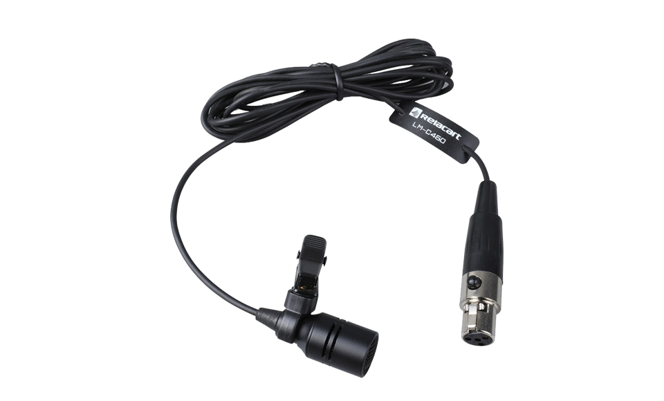 Micrófono de solapa, conector TAF4 minixlr-4P. RELACART LM C460 – LucesPRO